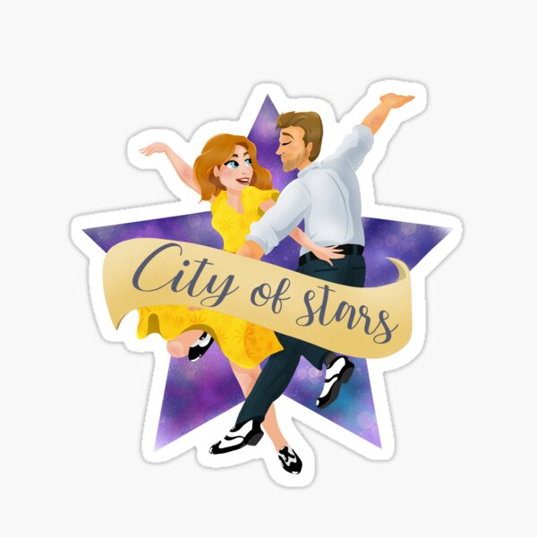 "Lalaland movie fan art" Sticker by Cazarte | Redbubble