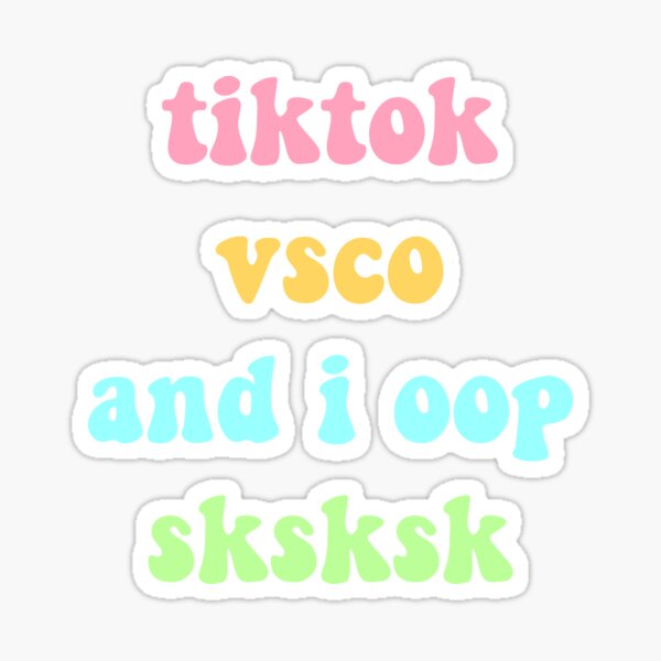 "TIKTOK STICKER PACK" Sticker for Sale by MonkeySame | Redbubble