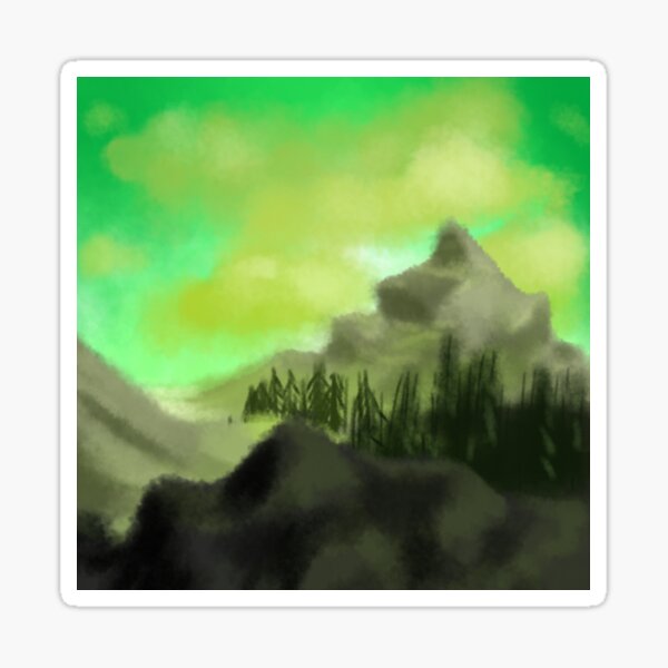 "Aro colors landscape " Sticker for Sale by LittleWitchLoki | Redbubble