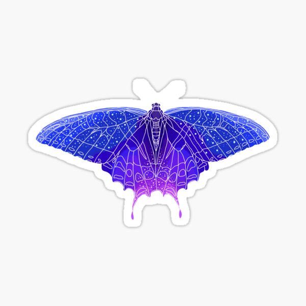 "Galactic butterfly" Sticker for Sale by HighFives555 | Redbubble