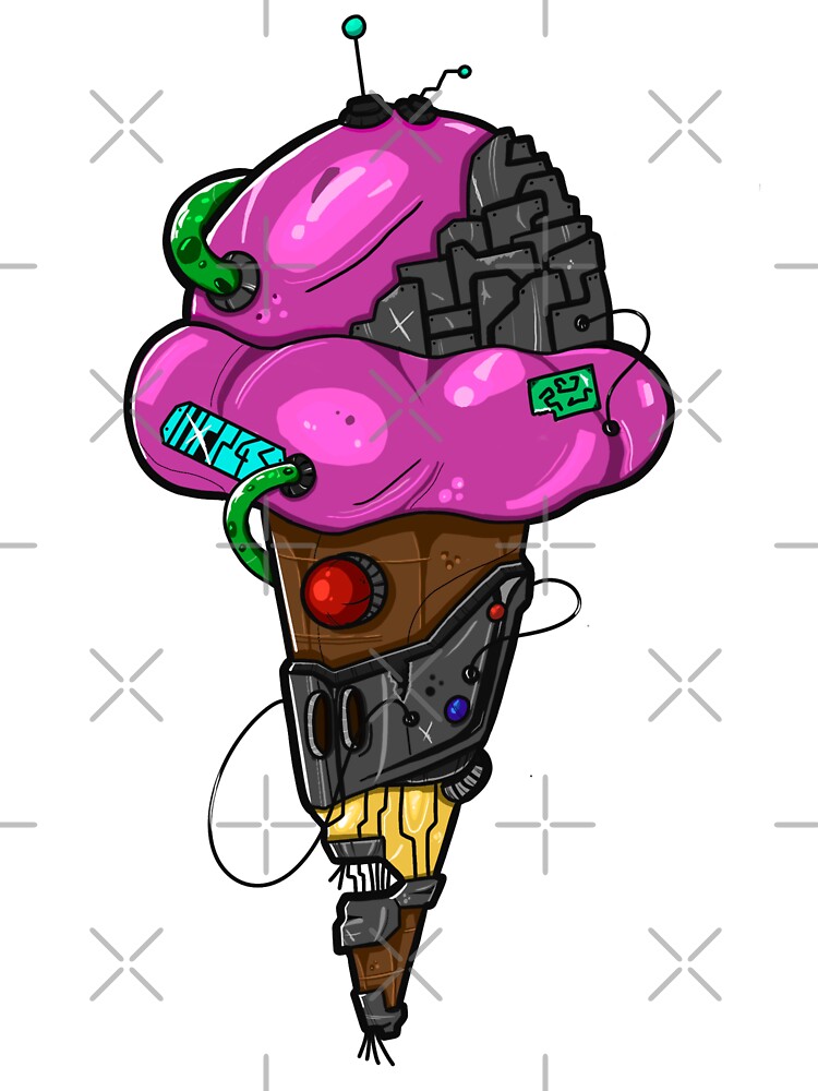 "space ice cream" Sticker for Sale by vargasmakes | Redbubble