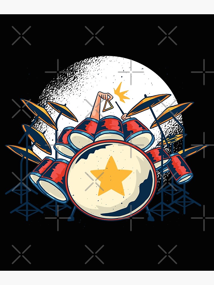 "Drums with triangle" Poster for Sale by DerSenat | Redbubble