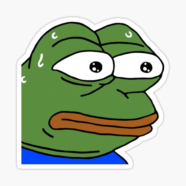 "Pepe the Frog (Meme)" Sticker by Loremaster19 | Redbubble