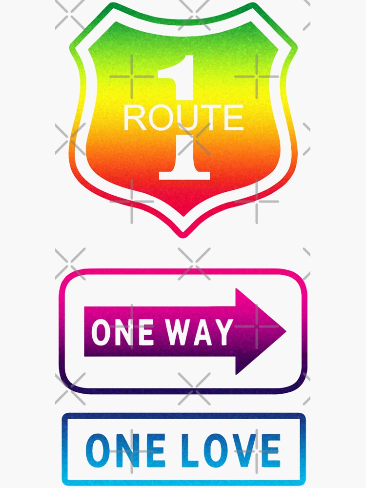 "ONE LOVE" Sticker for Sale by BobbyG305 | Redbubble