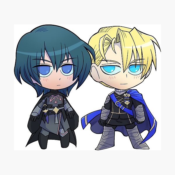 "Byleth (M!Byleth) and Dimitri - Fire Emblem Three Houses - Chibi ...