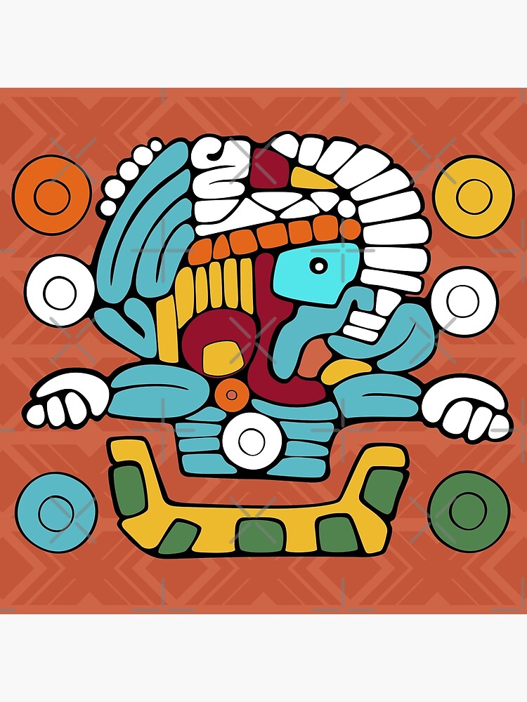 Póster «Símbolo azteca 'Atl' - Agua» de kernowerno | Redbubble