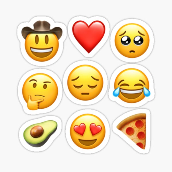 "emoji sticker pack" Sticker by jammie03 | Redbubble