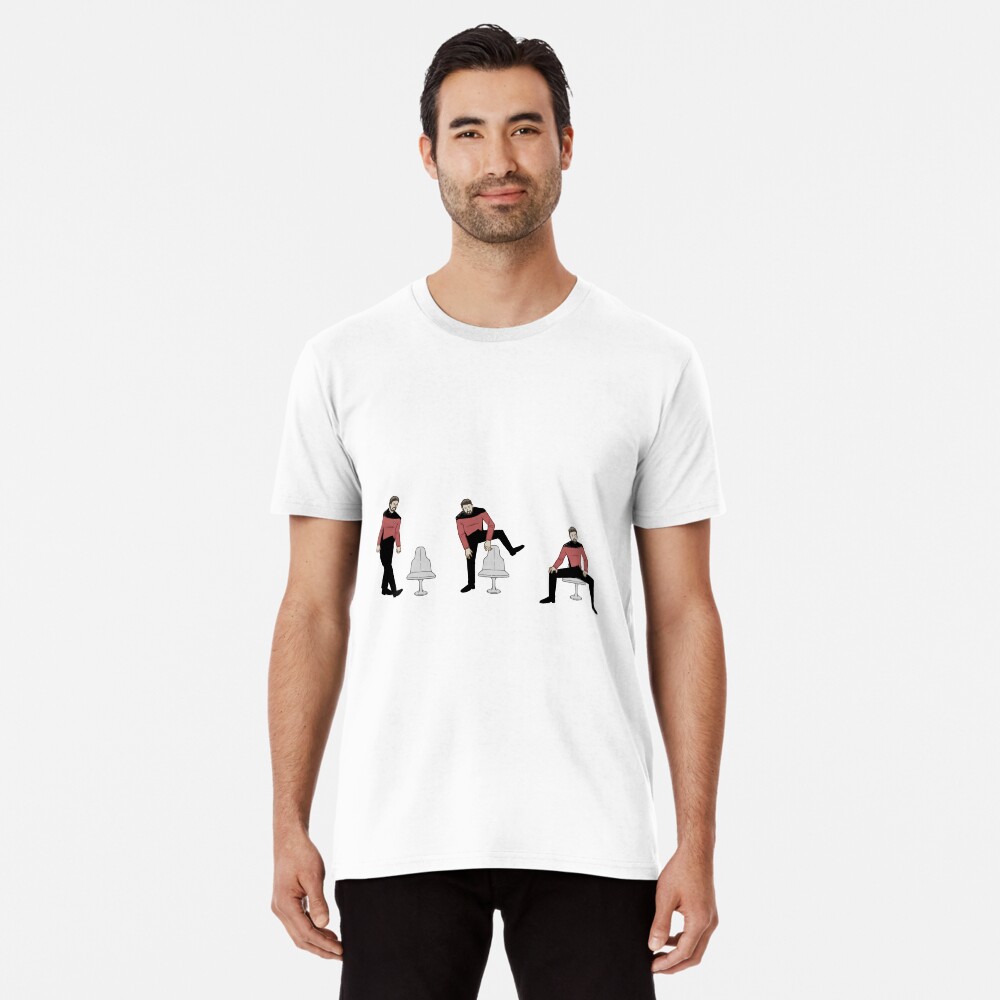 "Riker Sitting" Sticker for Sale by citycyclops | Redbubble