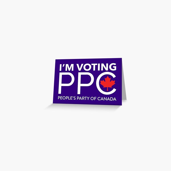 "People's Party of Canada logo PPC I'm voting Maxime Bernier # ...