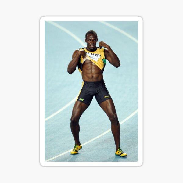"Usain Bolt #5" Sticker by leonjeferson88 | Redbubble