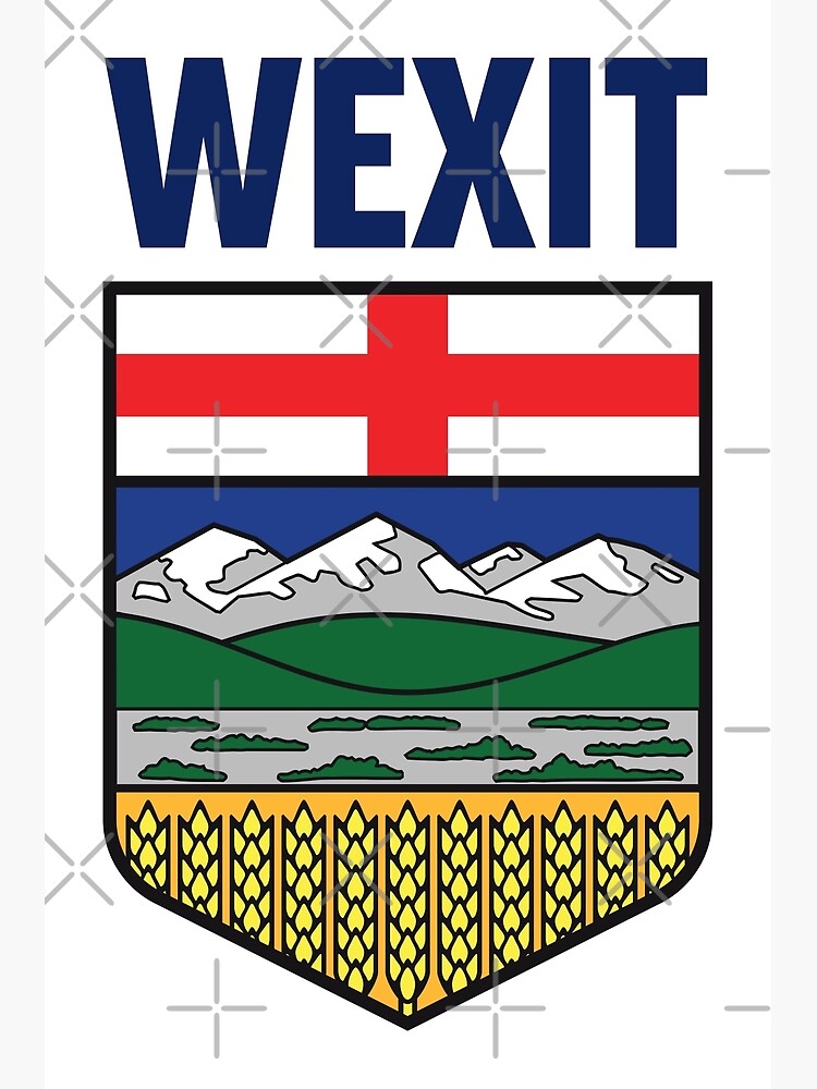 Lámina artística «Wexit Alberta con escudo de escudo Escudo Canadá ...