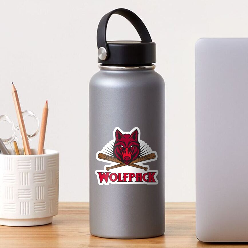 "Wolfpack baseball logo" Sticker by DavidAyala | Redbubble