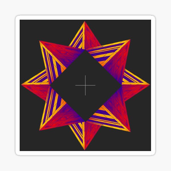 "Concrete Star, digital architect art " Sticker for Sale by hypnotzd ...