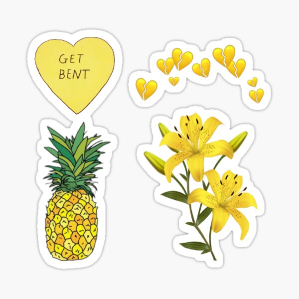"Yellow Sticker Pack" Sticker for Sale by avabartz | Redbubble