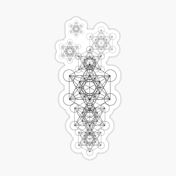 "Metatron's Cube" Sticker for Sale by marcosty | Redbubble