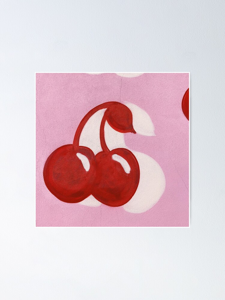 "cherry graffiti" Poster by shopgbc | Redbubble