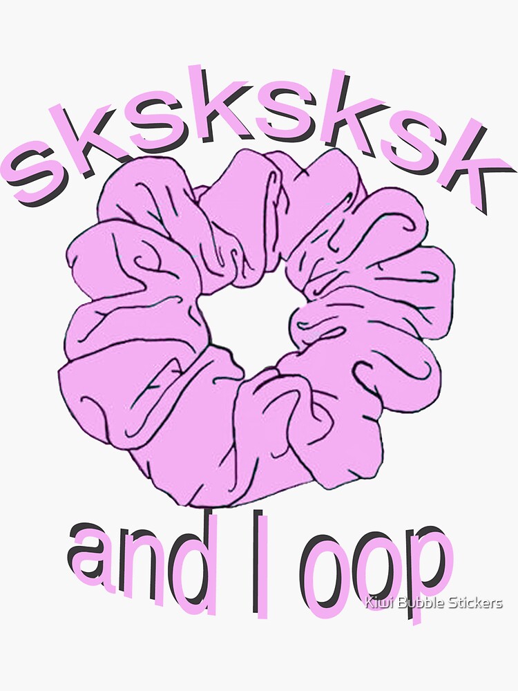 "VSCO Girl Scrunchie" Sticker for Sale by rachaelgeisel | Redbubble
