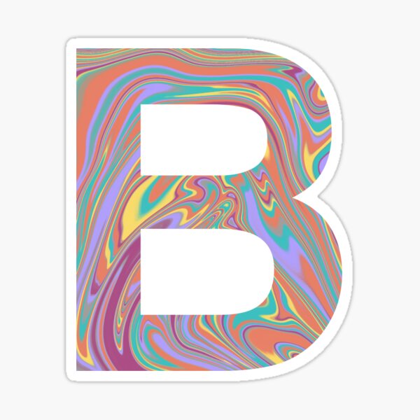 "Alphabet Letter B" Sticker for Sale by victoriajmet | Redbubble