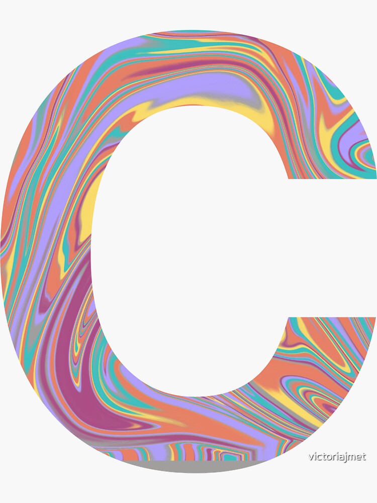"Alphabet Letter C" Sticker for Sale by victoriajmet | Redbubble