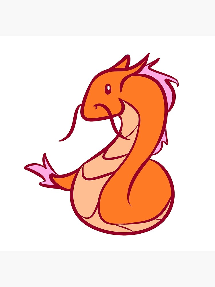 "Cute Sunset Dragon" Poster for Sale by ComfyKat | Redbubble