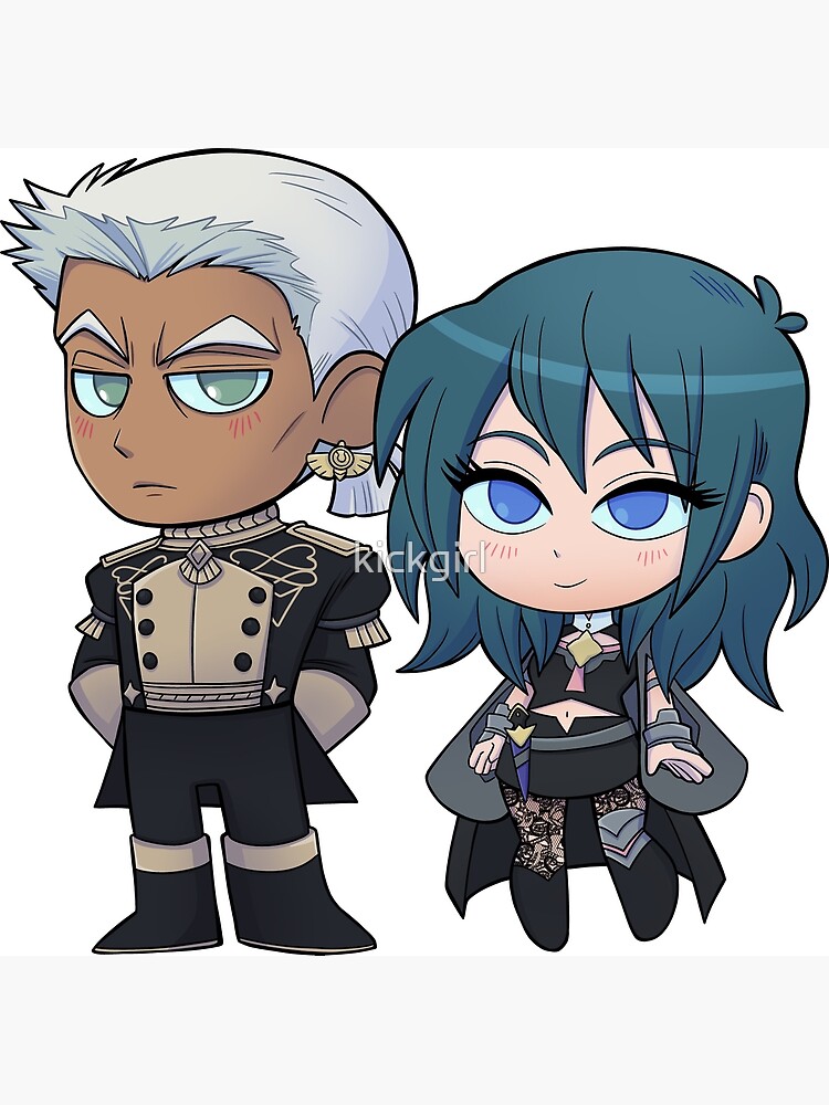 "Byleth (F!Byleth) and Dedue - Fire Emblem Three Houses - Chibi Cuties ...