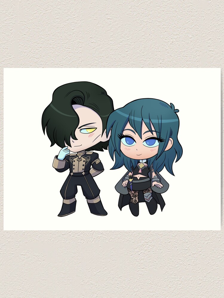 "Byleth (F!Byleth) and Hubert - Fire Emblem Three Houses - Chibi Cuties ...