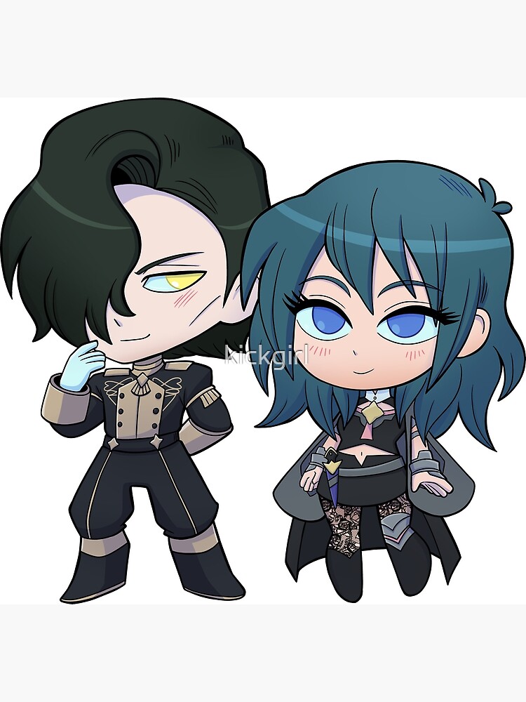 "Byleth (F!Byleth) and Hubert - Fire Emblem Three Houses - Chibi Cuties ...