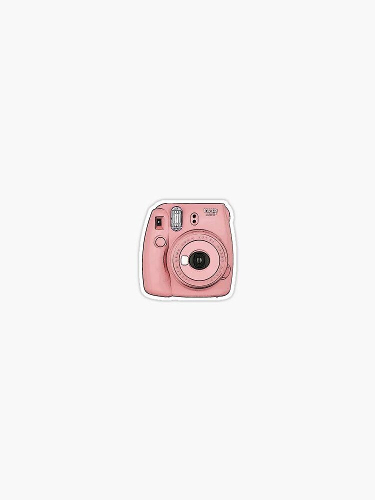 "PINK VSCO GIRL POLAROID CAMERA STICKER" Sticker for Sale by ...