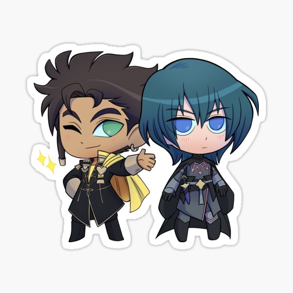 "Byleth (M!Byleth) and Claude - Fire Emblem Three Houses - Chibi Cuties ...