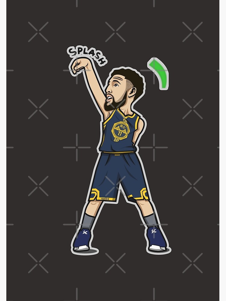 Póster «Estilo de dibujos animados de Klay Thompson» de rayd3rd | Redbubble