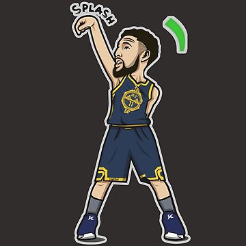 "Klay Thompson Cartoon Style" Sticker for Sale by rayd3rd | Redbubble
