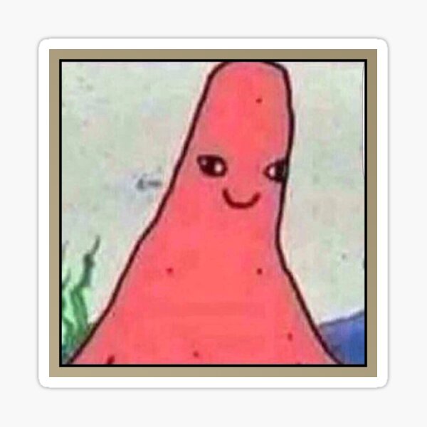 "Patrick Star Meme" Sticker by jimothymcgarvy | Redbubble