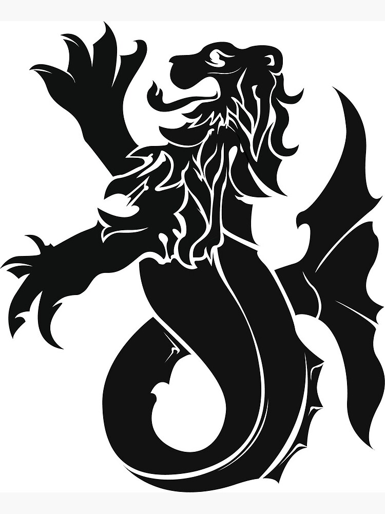 "Medieval heraldry Sea lion " Art Print by alexrow | Redbubble