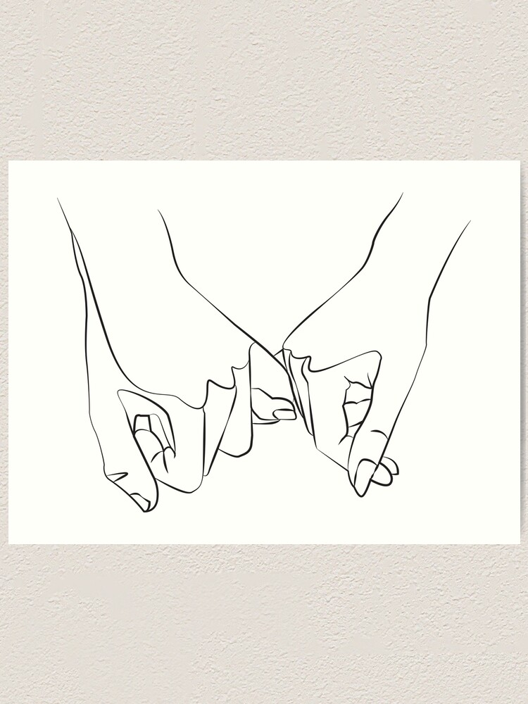 "Holding Hands by Pinky Finger" Art Print for Sale by artswag | Redbubble