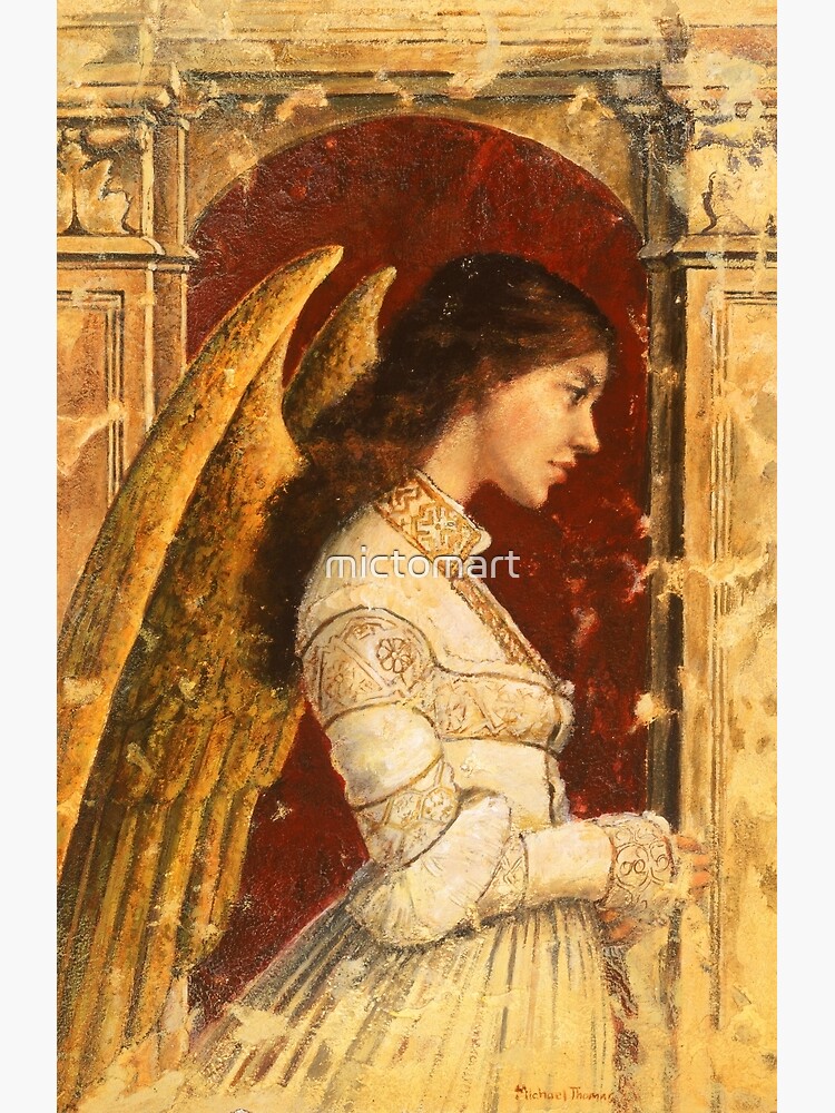 "Pre-Raphaelite Fresco Angel" Art Print by mictomart | Redbubble