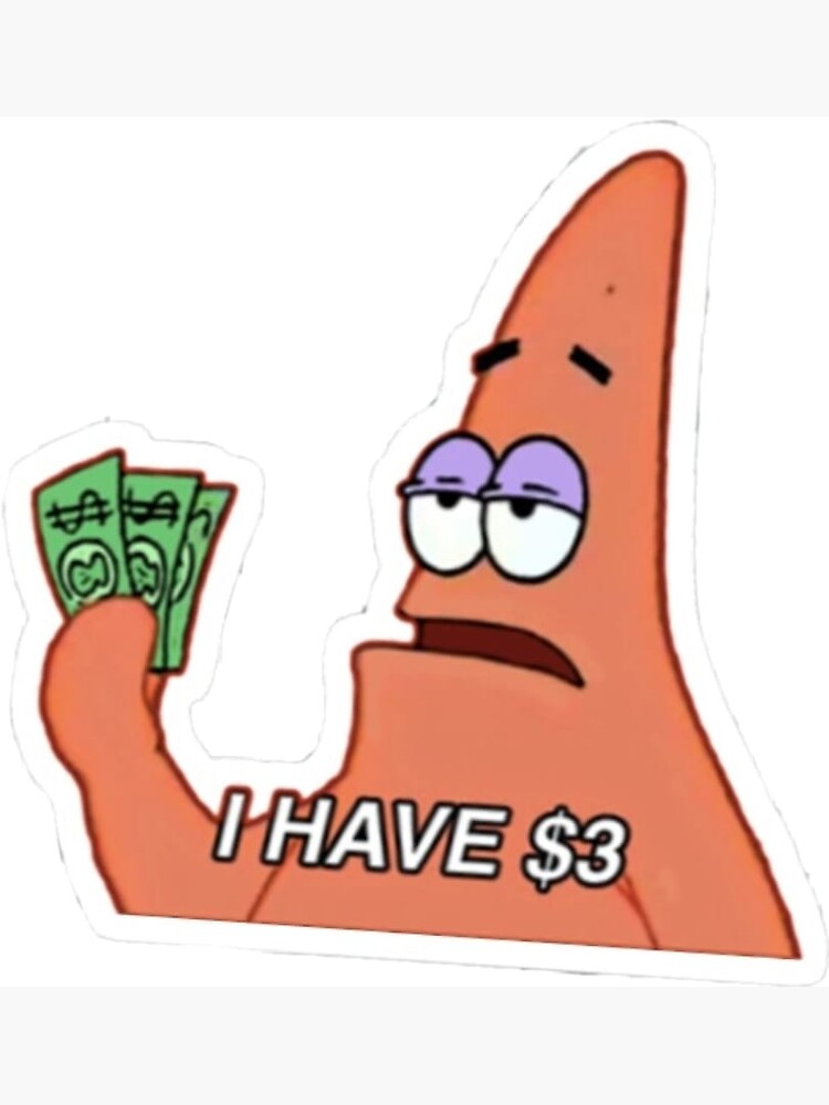 " patrick star meme sticker" Sticker by Carmenstickers | Redbubble