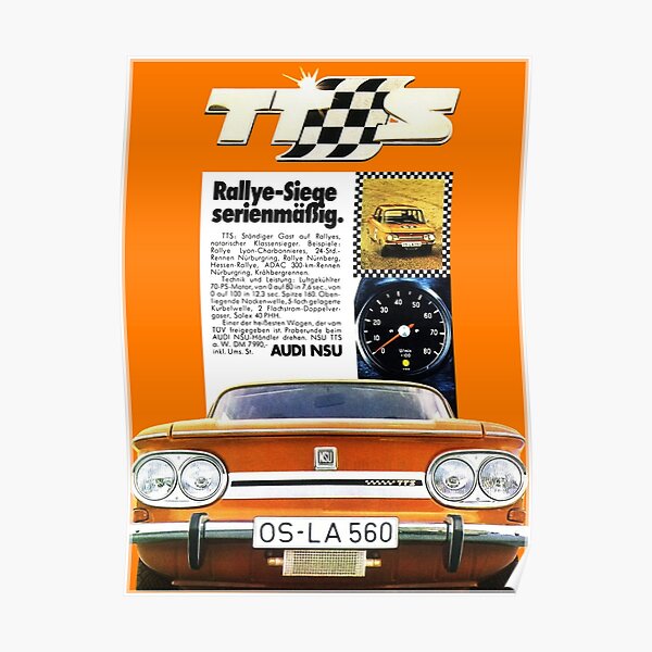 "NSU PRINZ TT / TTS" Poster von ThrowbackMotors | Redbubble
