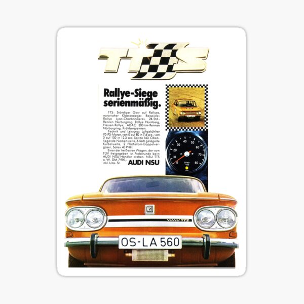 "NSU PRINZ TT / TTS" Sticker by ThrowbackMotors | Redbubble