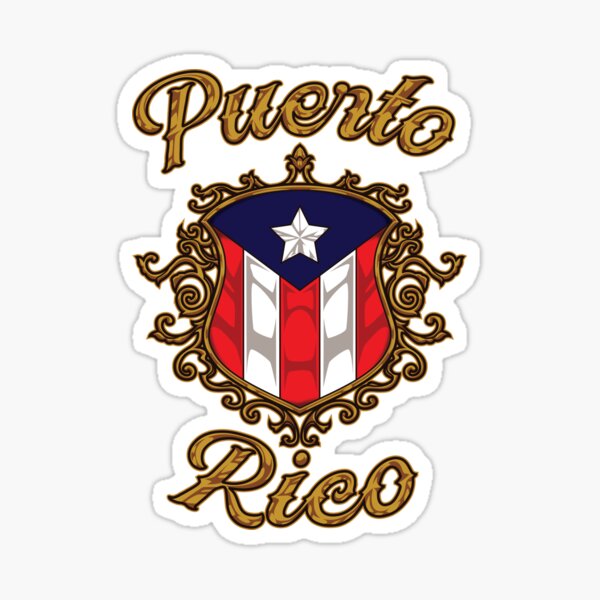 "Puerto Rico Emblem - Puerto Rican Pride Flag" Sticker by anziehend ...