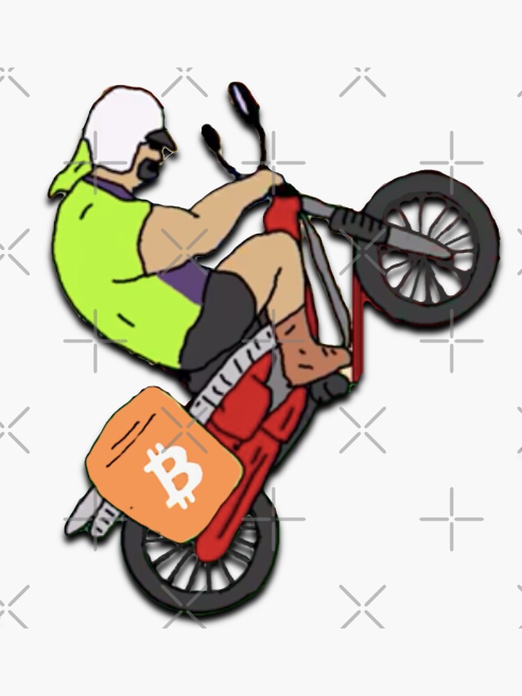 "Mike Nolan Wheelie" Sticker for Sale by templeofhodl | Redbubble