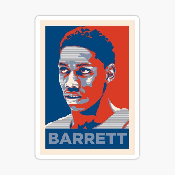 "RJ Barrett (NYK colors)" Sticker for Sale by chunked | Redbubble
