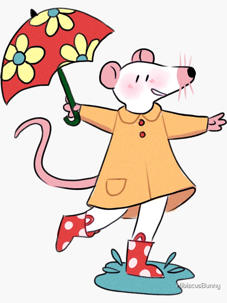 "Maisy Mouse" Sticker by HibiscusBunny | Redbubble