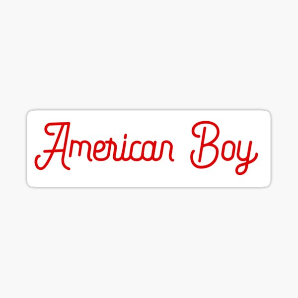 "american boy" Sticker by hollyrose-d | Redbubble