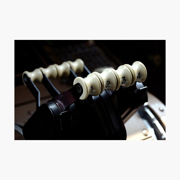 "1-2-3-4 Boeing 747 Throttles in the cockpit" Photographic Print by ...