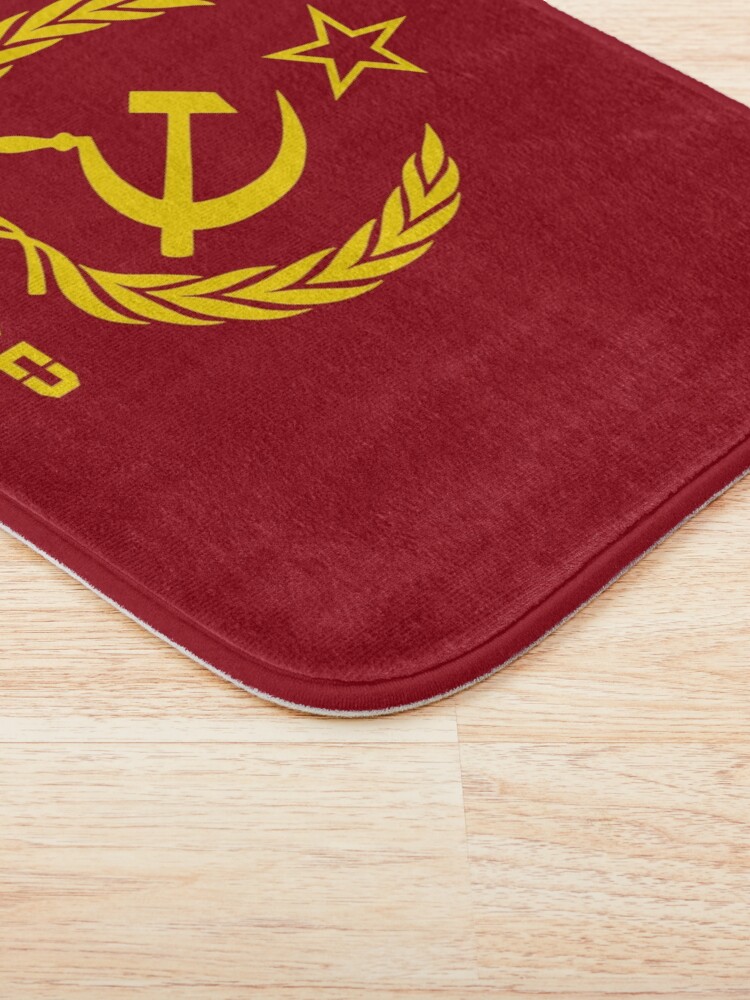 "Russian USSR Soviet Union Hammer and Sickle CCCP Communist" Bath Mat ...