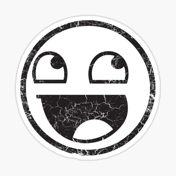 "Epic Face" Sticker by Bethany-Bailey | Redbubble
