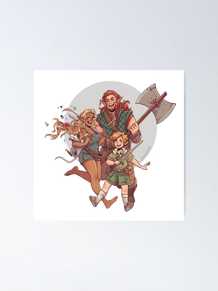 "Adventuring Gang" Poster for Sale by JosieO | Redbubble