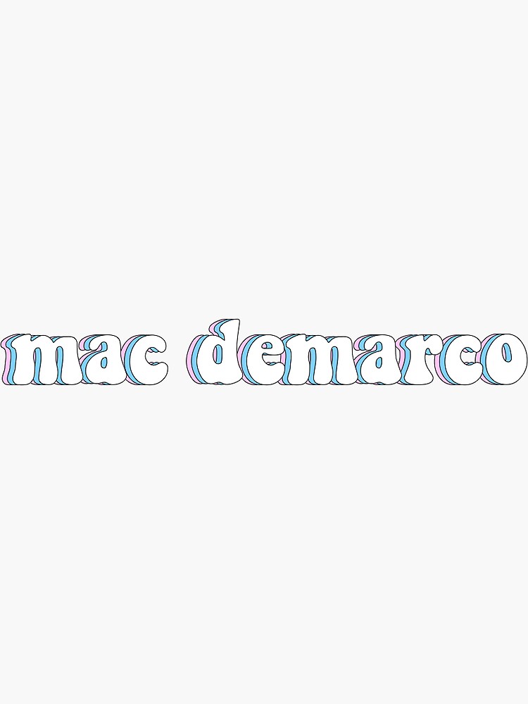 "Mac DeMarco" Sticker by 90sglitterrain | Redbubble