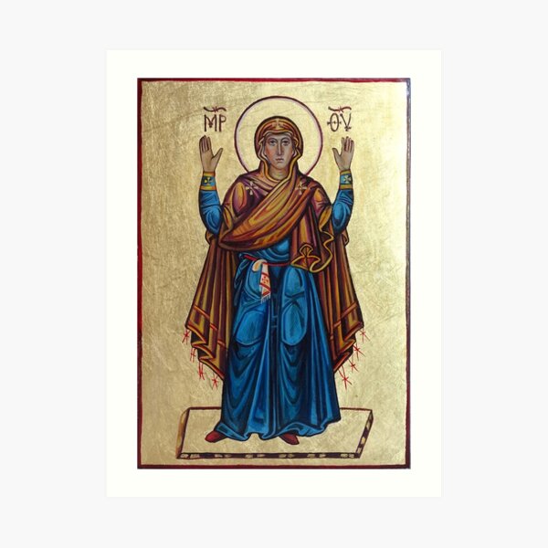 "Orans of Kiev orthodox icon" Art Print for Sale by Lala Lotos | Redbubble