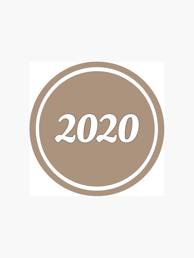 "2020 calendar logo" Sticker for Sale by paulaweerts | Redbubble